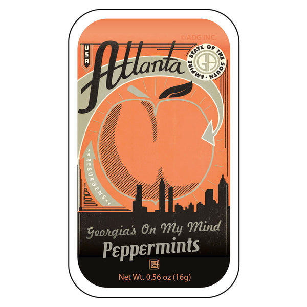 Atlanta Peach - 0078A | AmuseMints Sweets and Snacks - USA-Made Mints ...