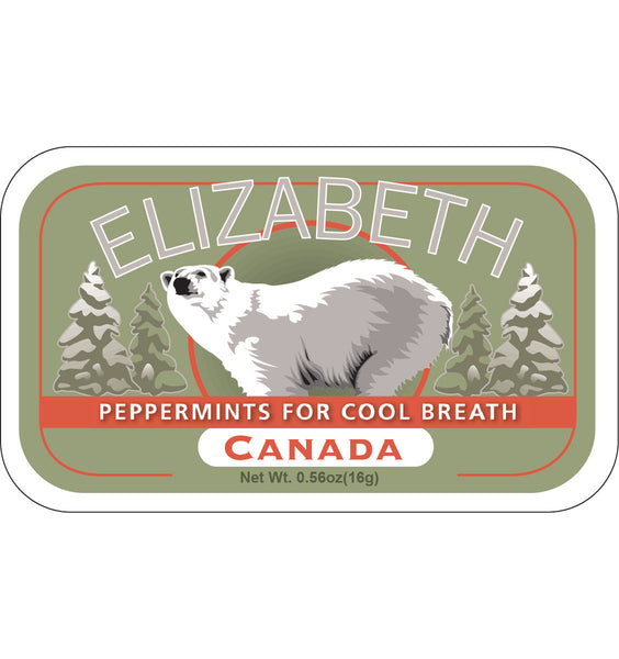 Canadian Polar Bear - 0186ND | AmuseMints Sweets and Snacks - USA-Made ...