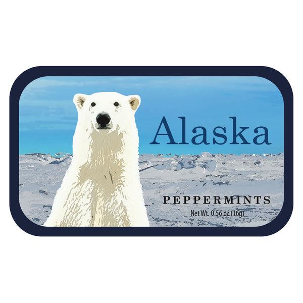 Standing Polar Bear Alaska - 0244S | AmuseMints Sweets and Snacks - USA ...