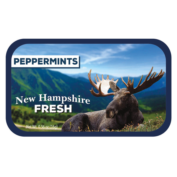 Laying Moose New Hampshire - 0256S | AmuseMints Sweets and Snacks - USA ...