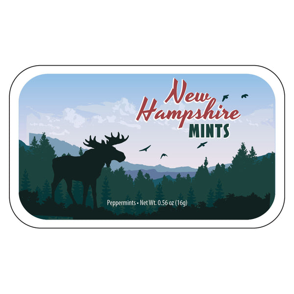 Moose Silhouette New Hampshire - 0492S | AmuseMints Sweets and Snacks ...