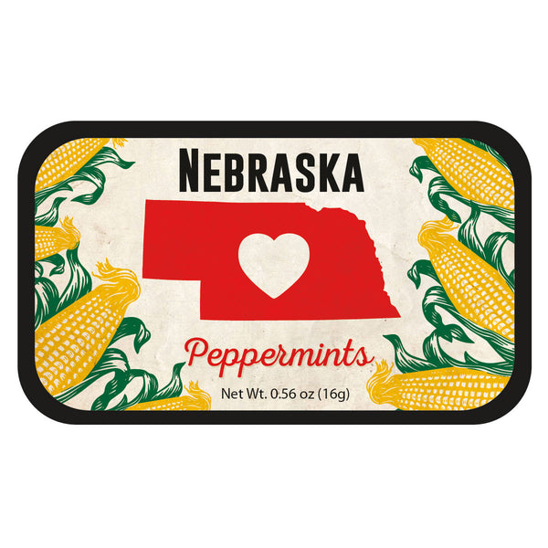 Nebraska State shape - 0708S | AmuseMints Sweets and Snacks - USA-Made ...