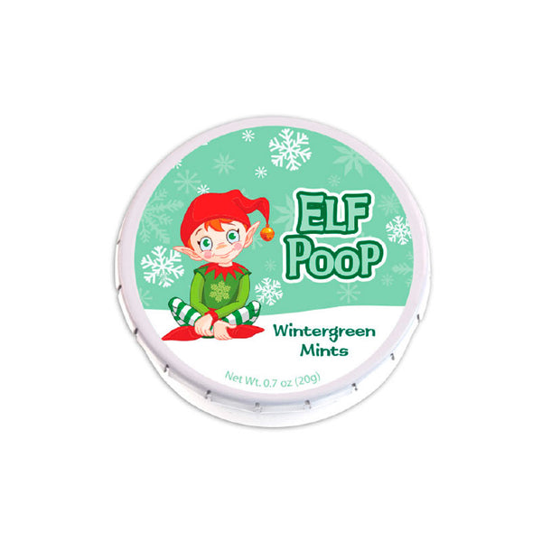 Elf Poop Clicker Mint Tin | AmuseMints Sweets and Snacks - USA-Made ...