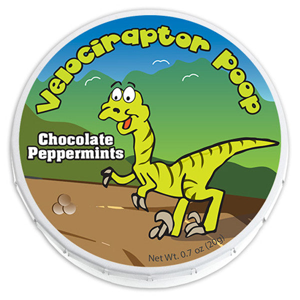 Velociraptor Poop Mints - 0810P | AmuseMints Sweets and Snacks - USA ...